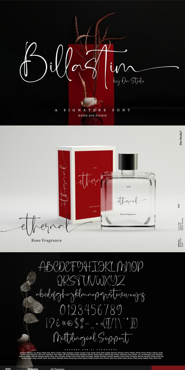 Download Billastim Personal Use font | dafonttop.com